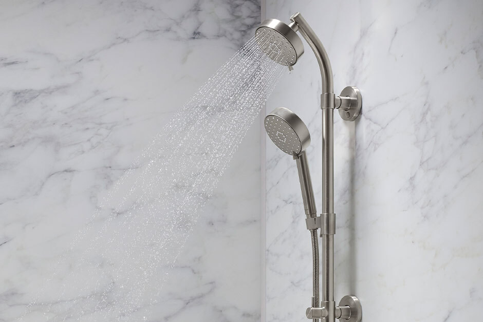 How to Bathe Your Dog in a Walk-In Shower - Kohler LuxStone Showers Blog